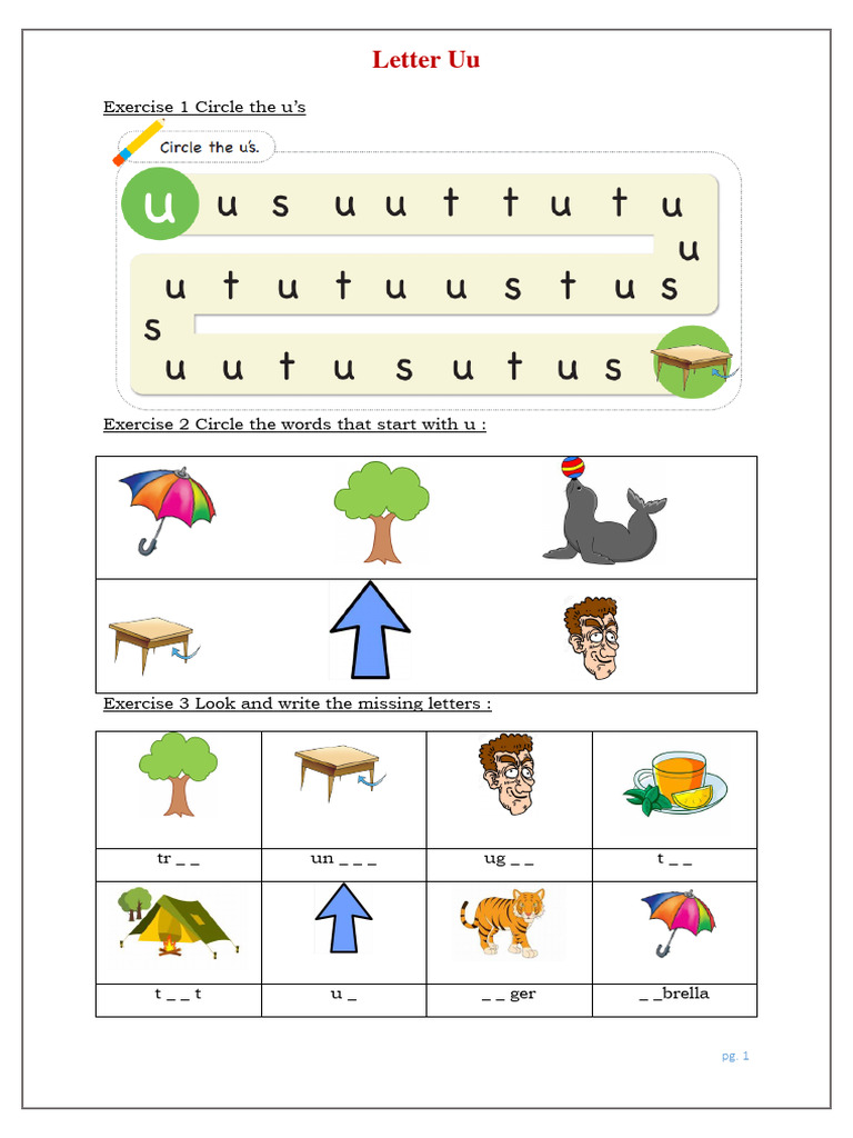 Letter Uu | PDF