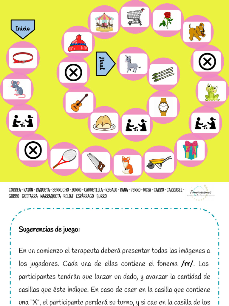 Juego de Mesa Fonema RR | PDF