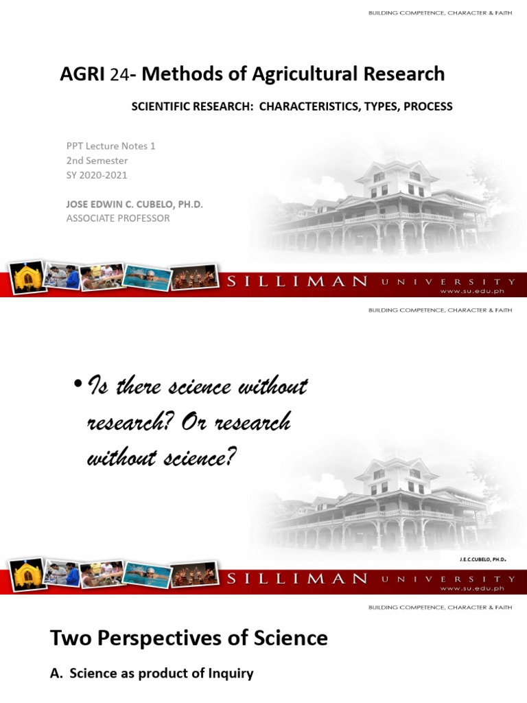 I. Scientific Research- Characteristics, Types, Process | PDF | Hypothesis | Scientific Method