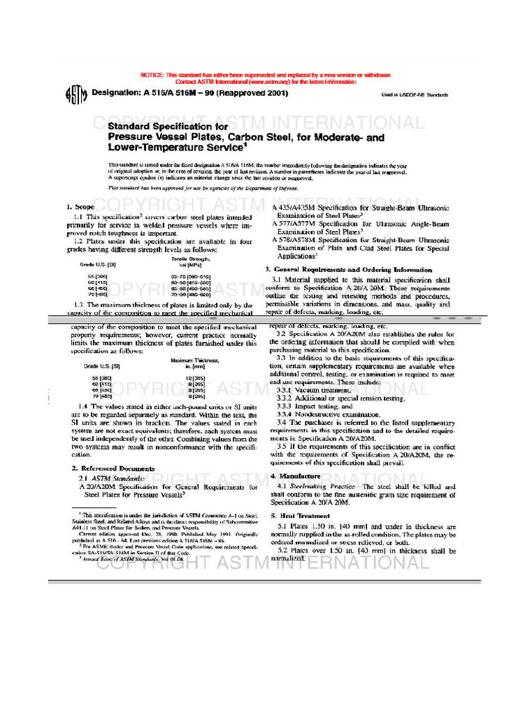 Astm A516 | PDF