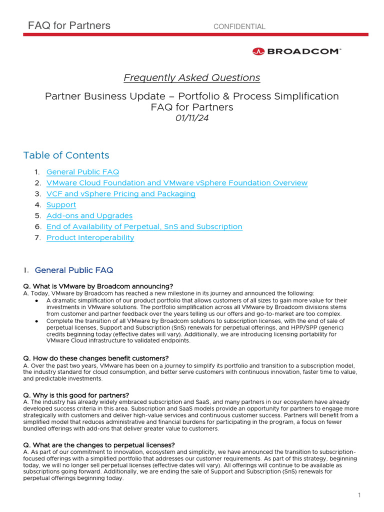 Critical Business Update Broadcom - Positioning & Portfolio ...