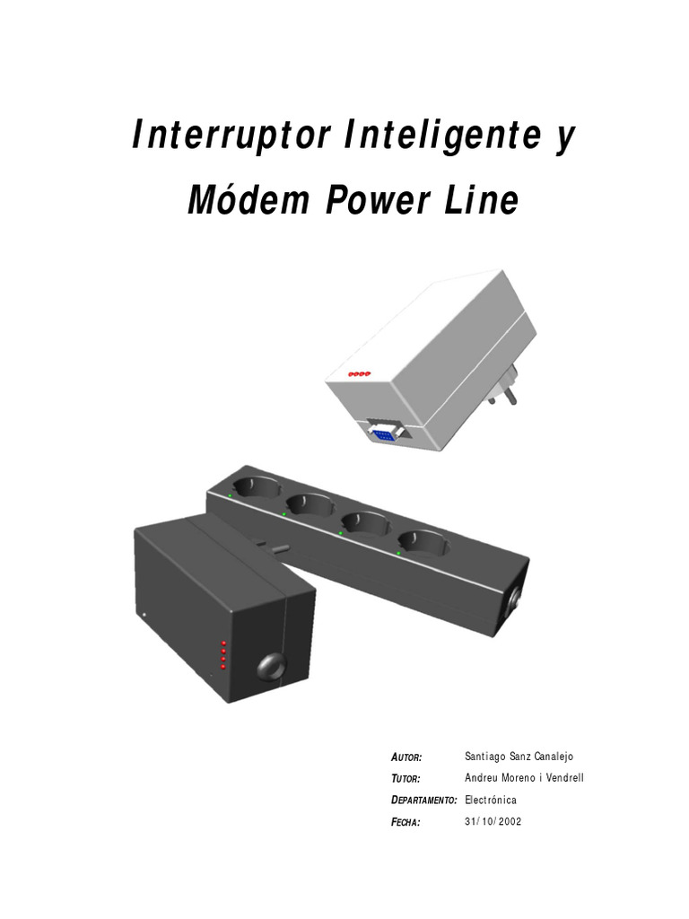 Interruptor Inteligente y Modem PowerLine | PDF | Modulación | Duplex ...