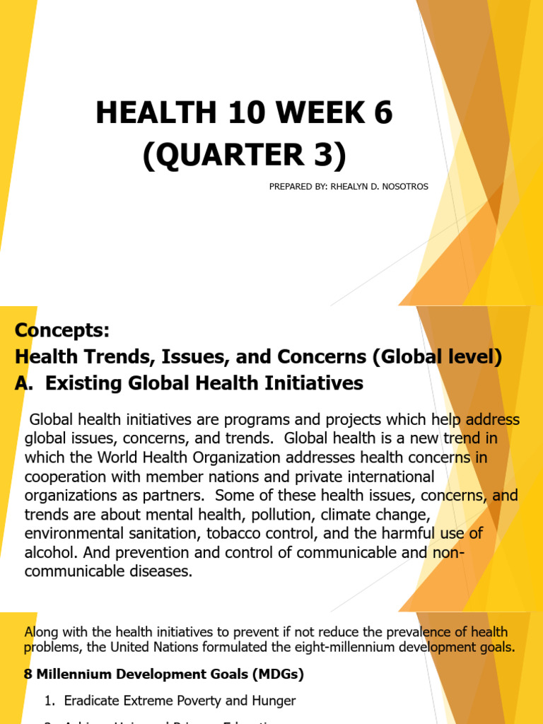 Health 10 Week 6 Quarter 3 PDF | Download Free PDF | Global Health ...