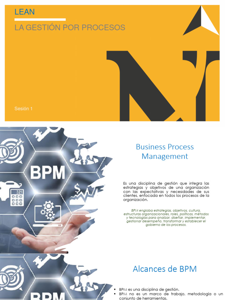 S1 - Sesión 1 - Lean | PDF | Cadena de valor | Procesos de negocio