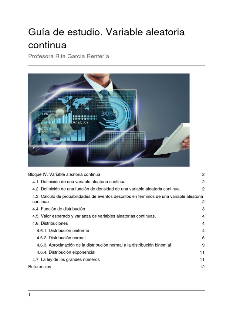 probabilidad y estadistica bloque 4 | PDF | Variable aleatoria | Función de densidad de probabilidad
