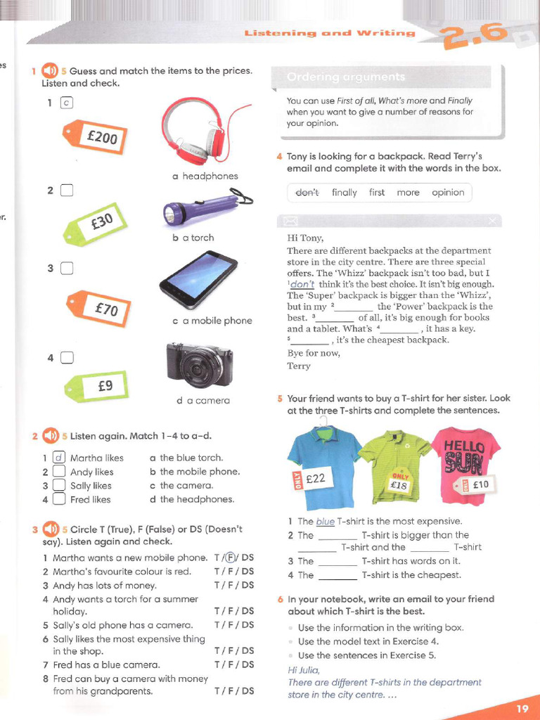 Go Getter 3 WB Unit 2 P. 19-20 | PDF