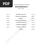 As Level Statistics p1 Past Papers | PDF