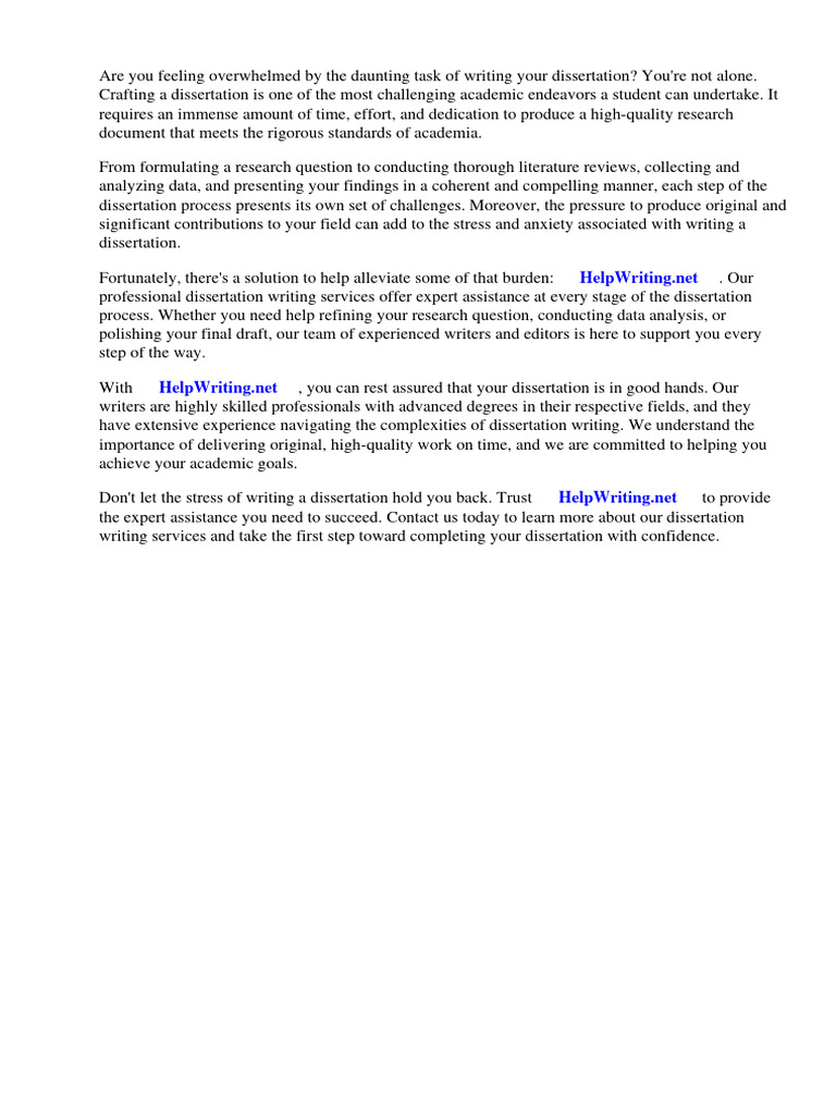 Dissertation Steps | PDF | Thesis | Methodology