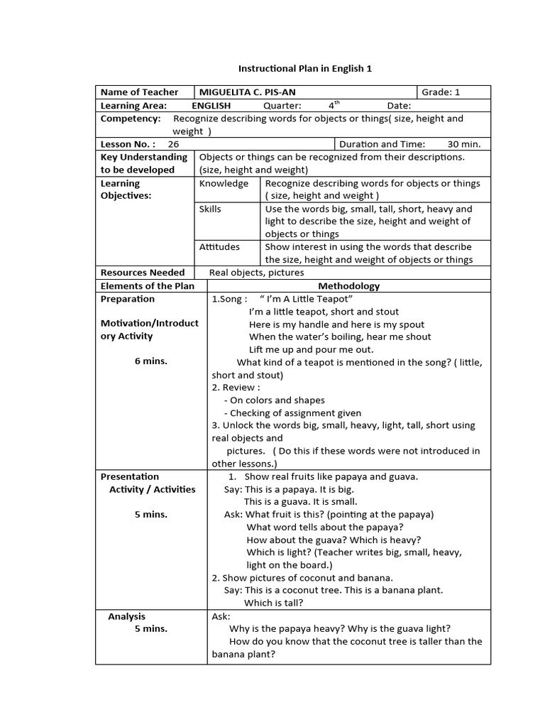 Eng1 Q4 Ip26 v.02 | Download Free PDF | Cognitive Science | Behavior Modification