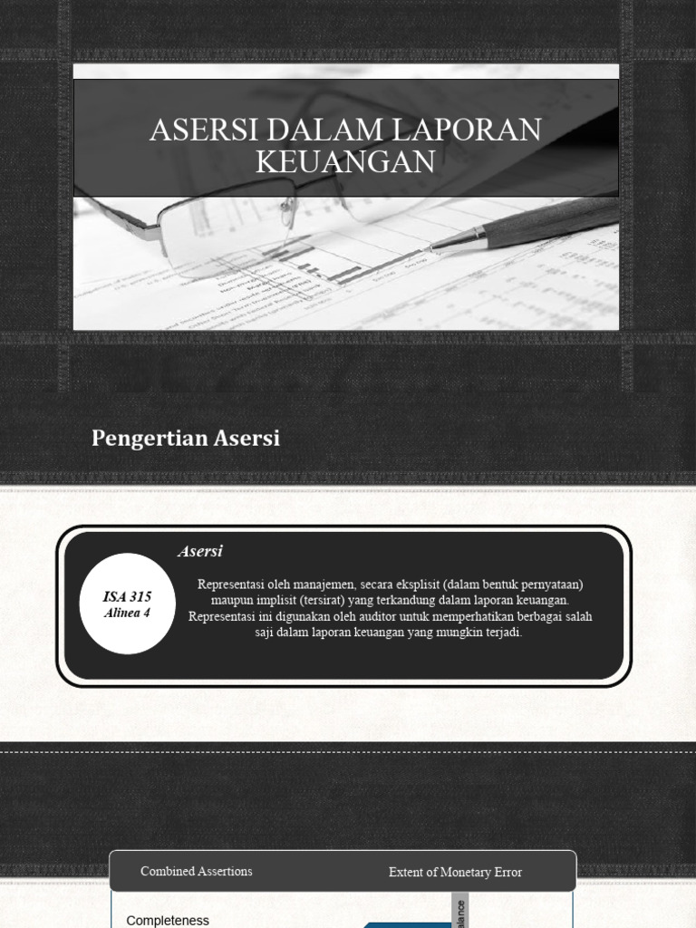 Asersi dalam Laporan Keuangan | PDF