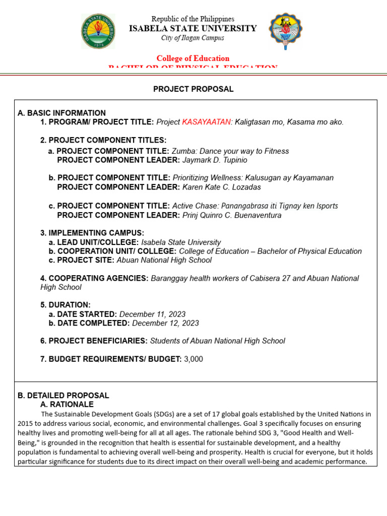 PROJECT-PROPOSAL-Copy | PDF | Quality Of Life | Mental Health