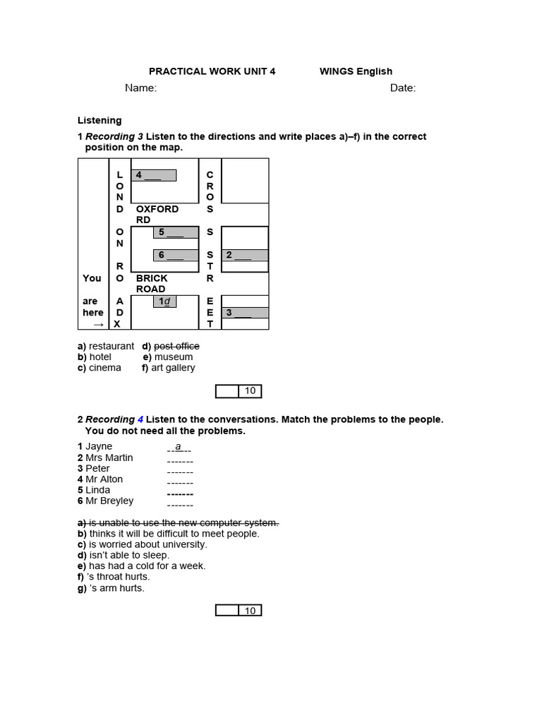 Practical Work Unit 4 | PDF | Schools | Word