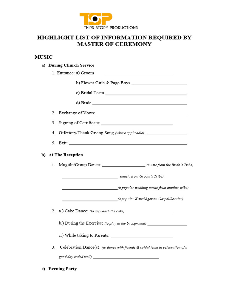 List of Info Required by Mc-1 | PDF