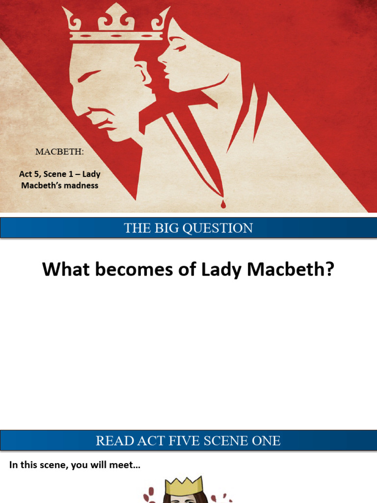 Act 5, Scene 1 | PDF | Macbeth