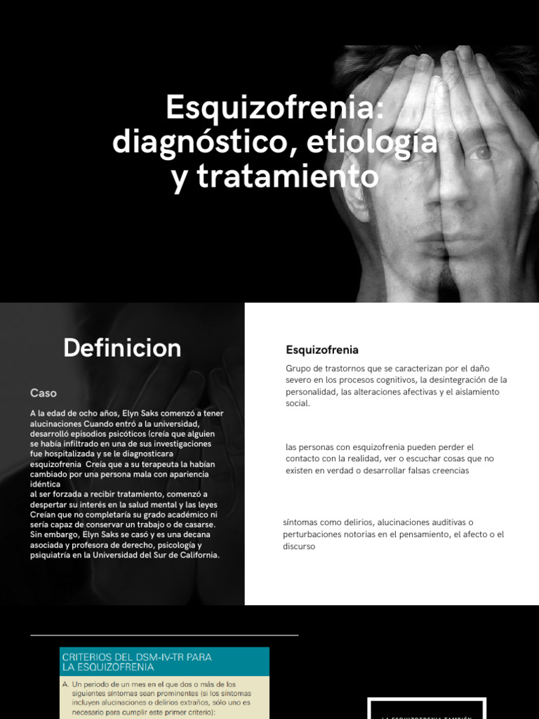 Esquizofrenia: síntomas y tratamiento | PDF