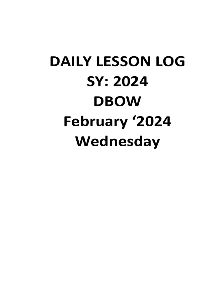 q3 Daily Lesson Log Week 7 Wednesday | PDF
