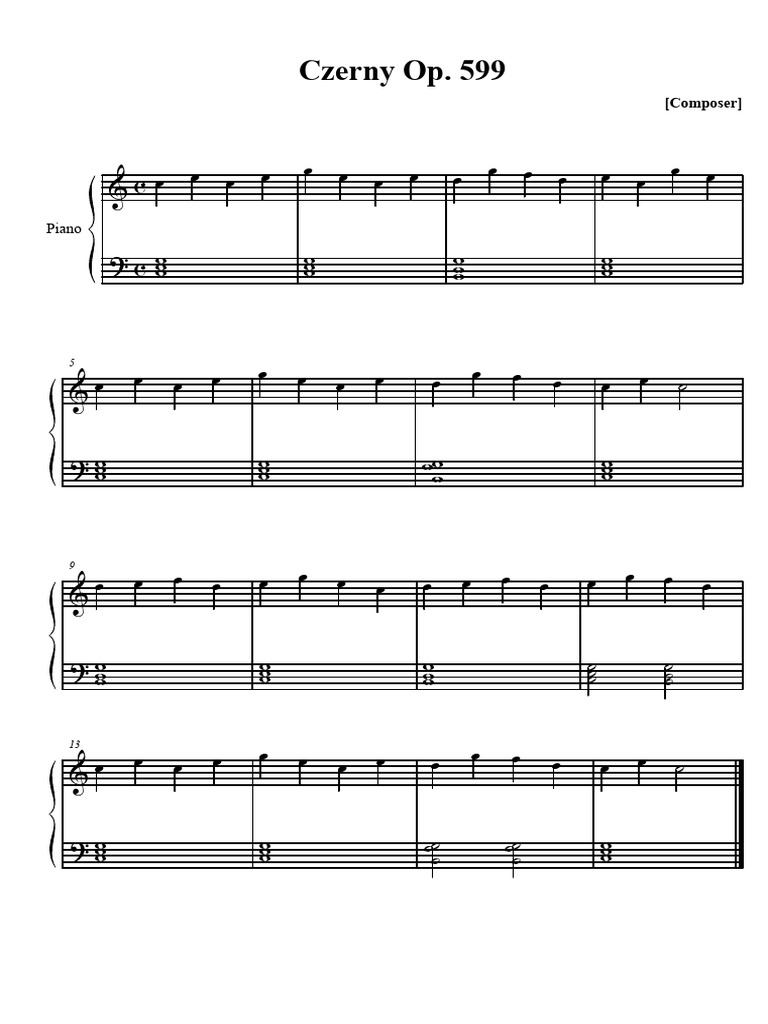 Czerny Op. 599 - 11 al 30 | PDF