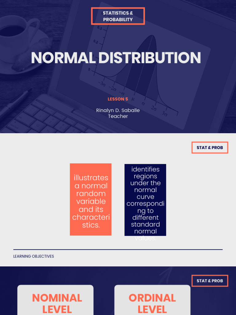 Lesson 5 Normal Distribution | PDF | Level Of Measurement | Mean
