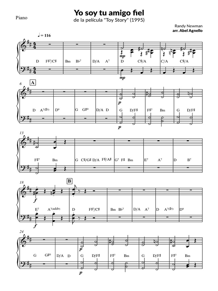 Toy Story - Piano | PDF