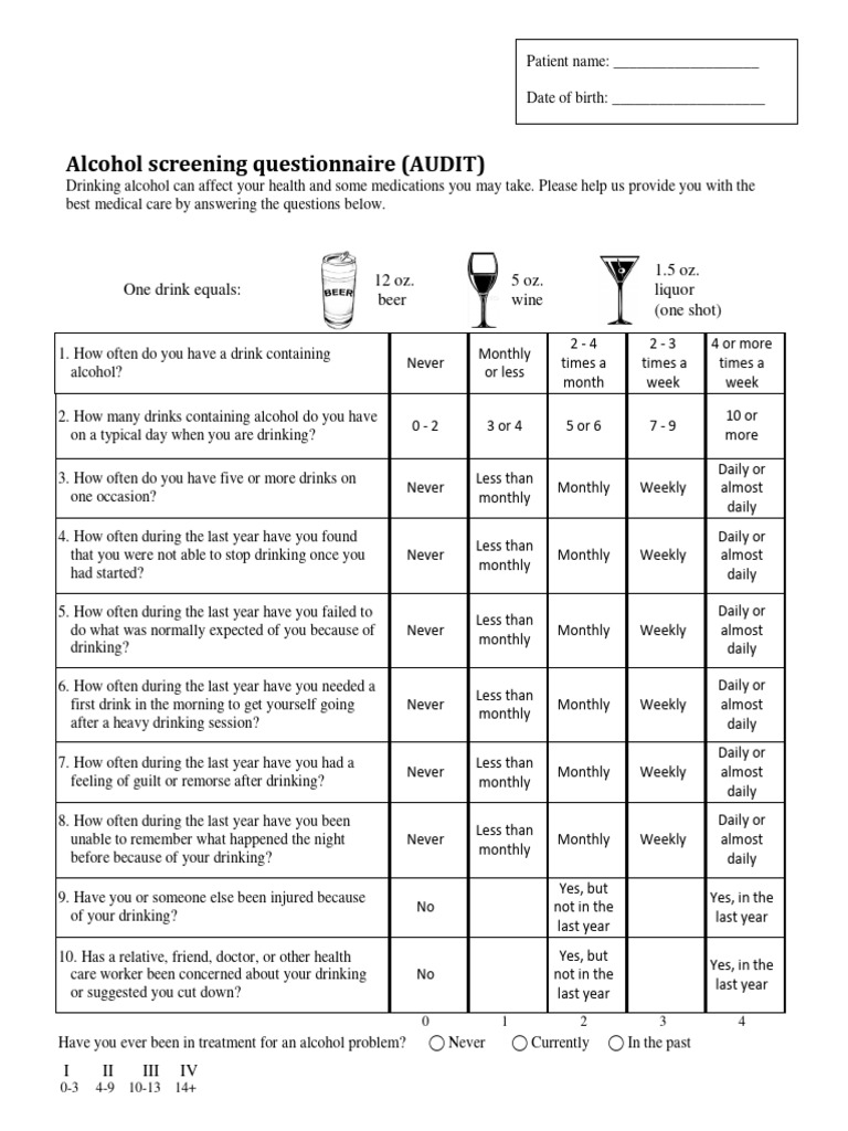 AUDIT | Download Free PDF | Alcoholism | Intervention (Counseling)