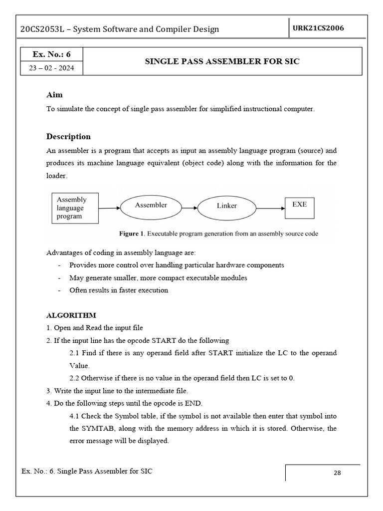 Exp 6 | PDF | Assembly Language | Computer Program