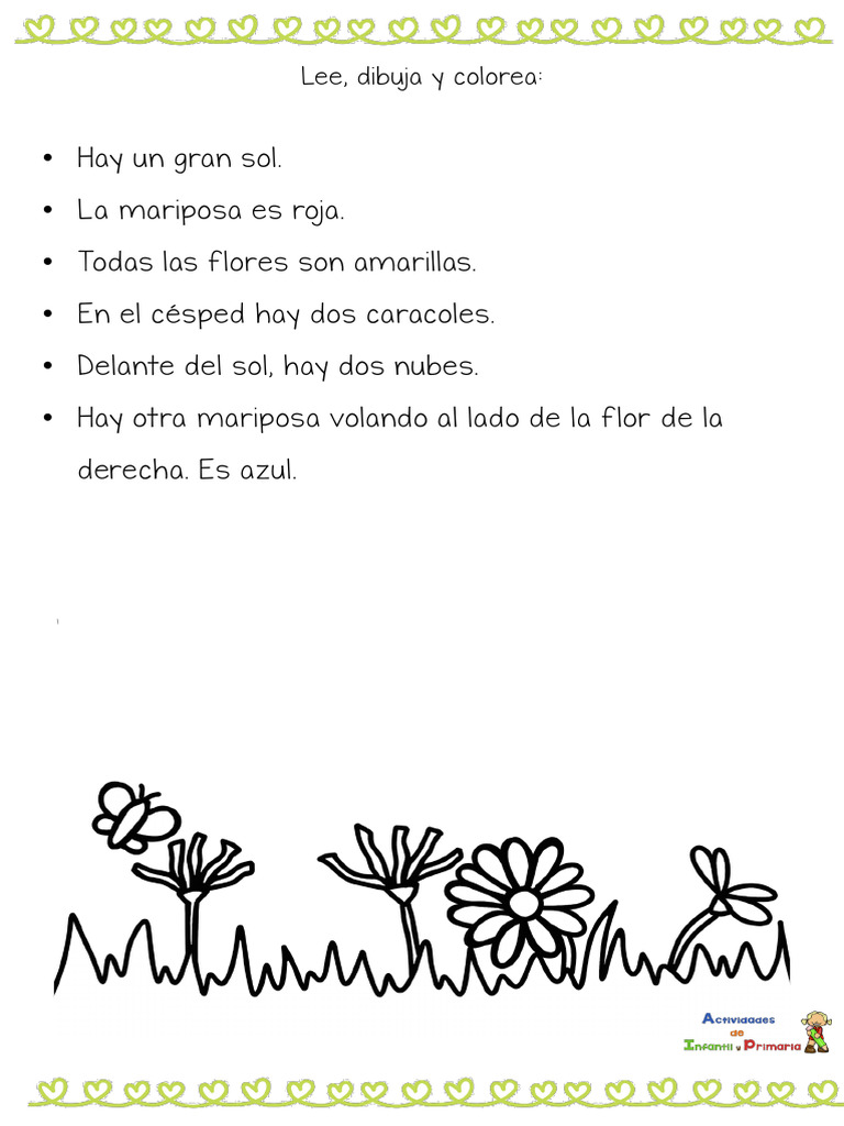 Dibujos de Primavera para Colorear | PDF