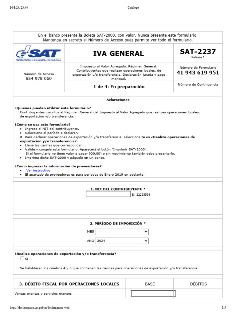 Declaraguate IVA GENERAL | PDF | Impuestos | Impuesto al valor agregado