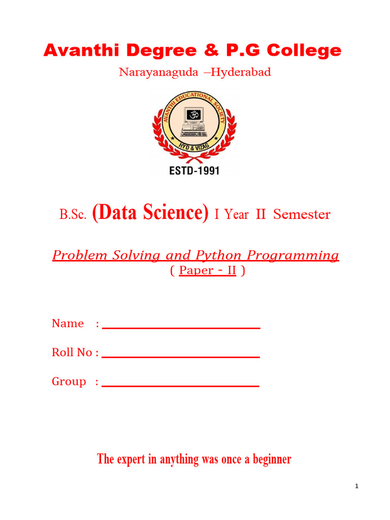 Unit I Python Notes Pdf Boolean Data Type Data Type 