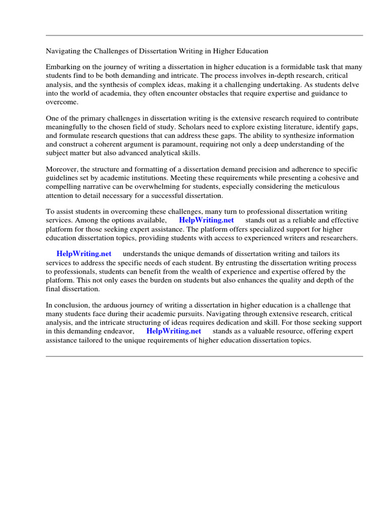 Dissertation Writing Support | PDF | Thesis | Teachers