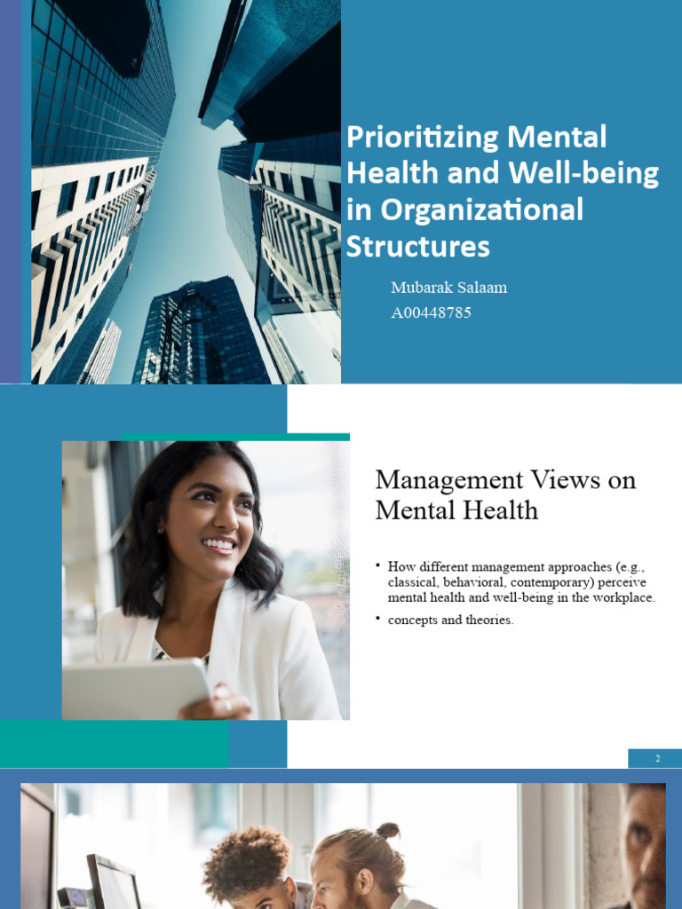 Prioritizing Mental Health and Well-Being in Organizational Structures ...