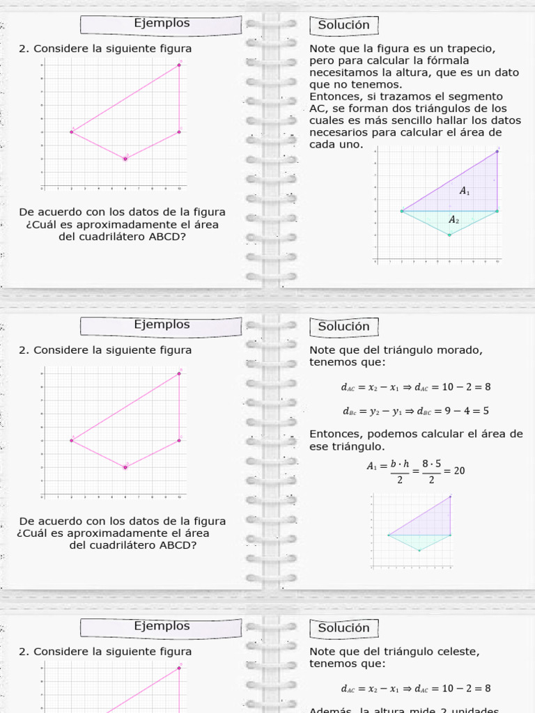 Poligonos Irregulares Areas y Perimetros | PDF | Triángulo | Geometría del plano euclidiano