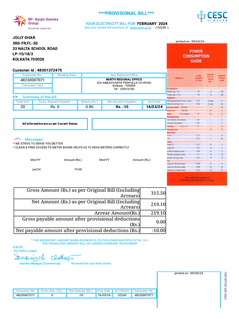 updated bill | PDF | Cheque | Payments
