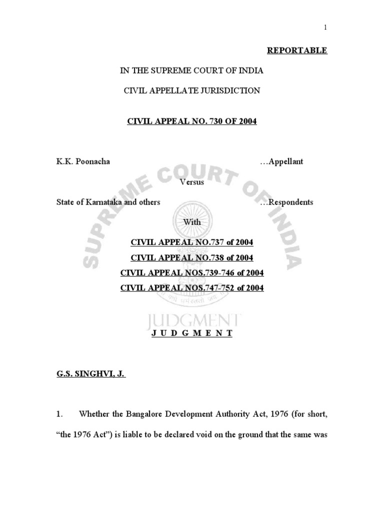 Constitutional Validity of Bda Act Questioned in Supreme Court ...