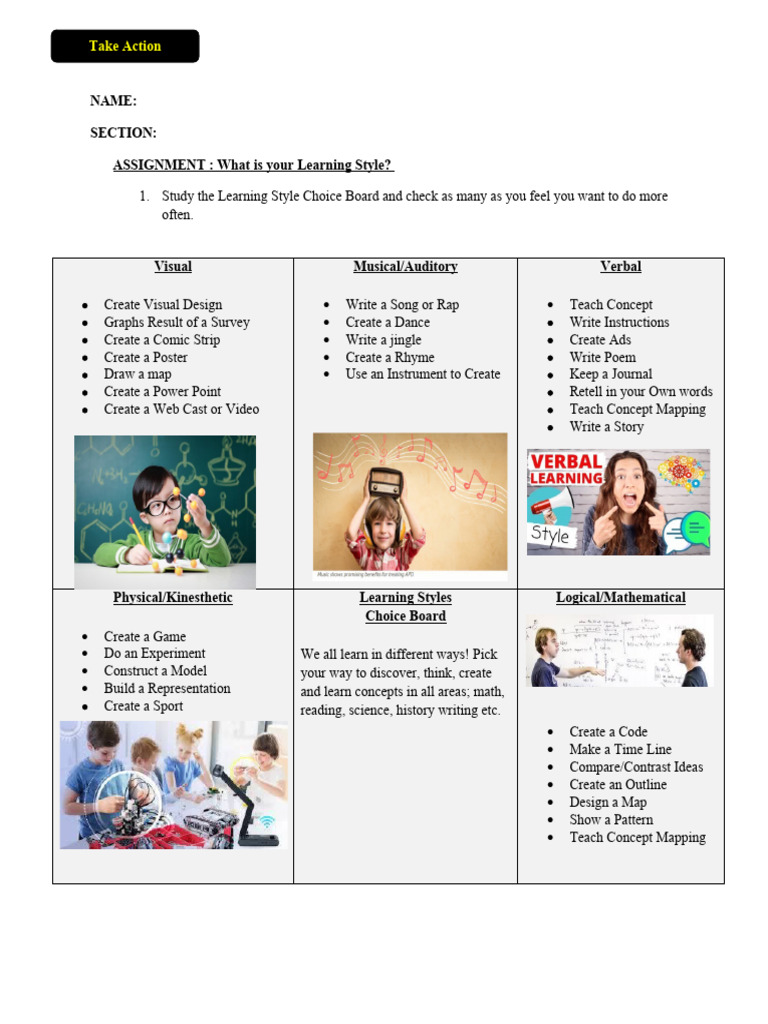 ASSIGNMENT | PDF | Learning Styles | Cognitive Science