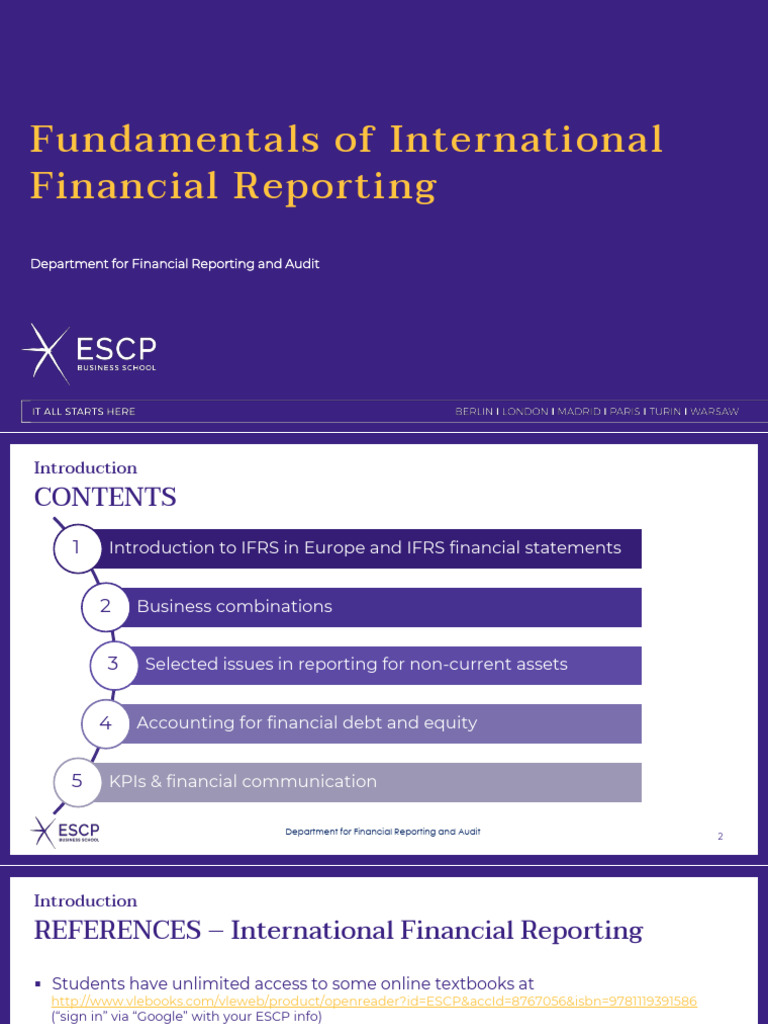 IFRS Topic 1 2022 Prof Version | PDF | International Financial ...