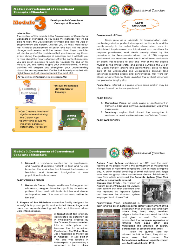 Module 3 | PDF | Prison | Penology