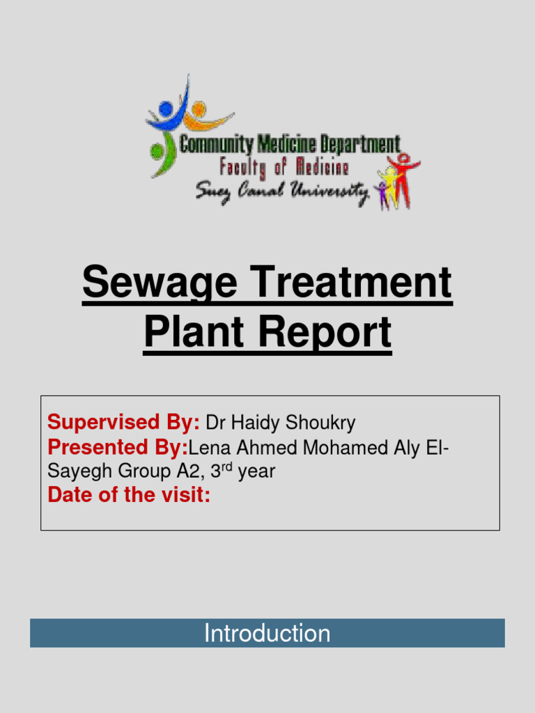 Sewage Treatment Plant Report | Download Free PDF | Sewage Treatment ...