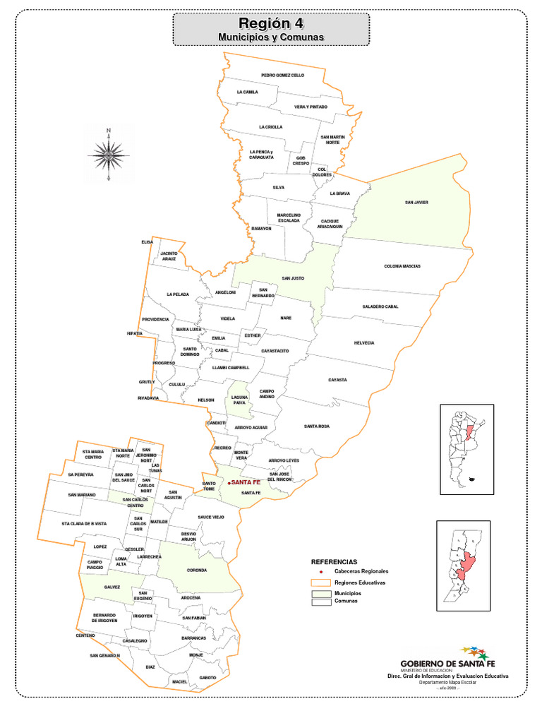 Mapa de la Región 4 de Santa Fe | PDF
