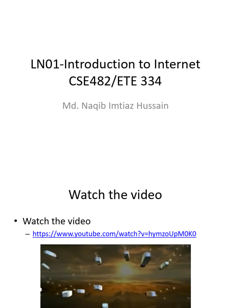 Overview of Internet Networking Concepts | PDF | Computer Network ...