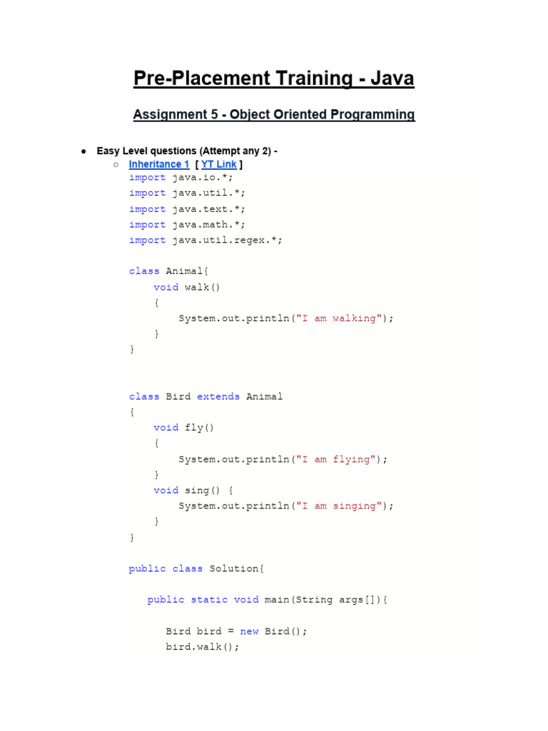 Object Oriented Programming Pdf Inheritance Object Oriented Programming Software Engineering