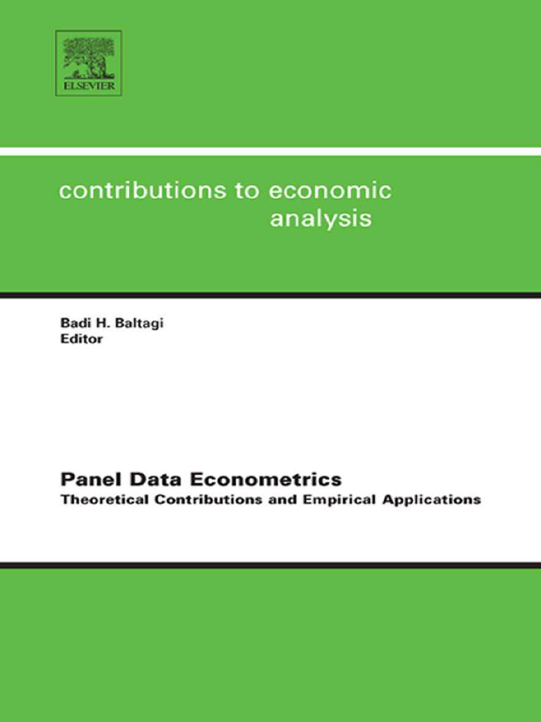 Baltagi - Panel Data Econometrics (2006) | PDF | Ordinary Least Squares | Long Run And Short Run
