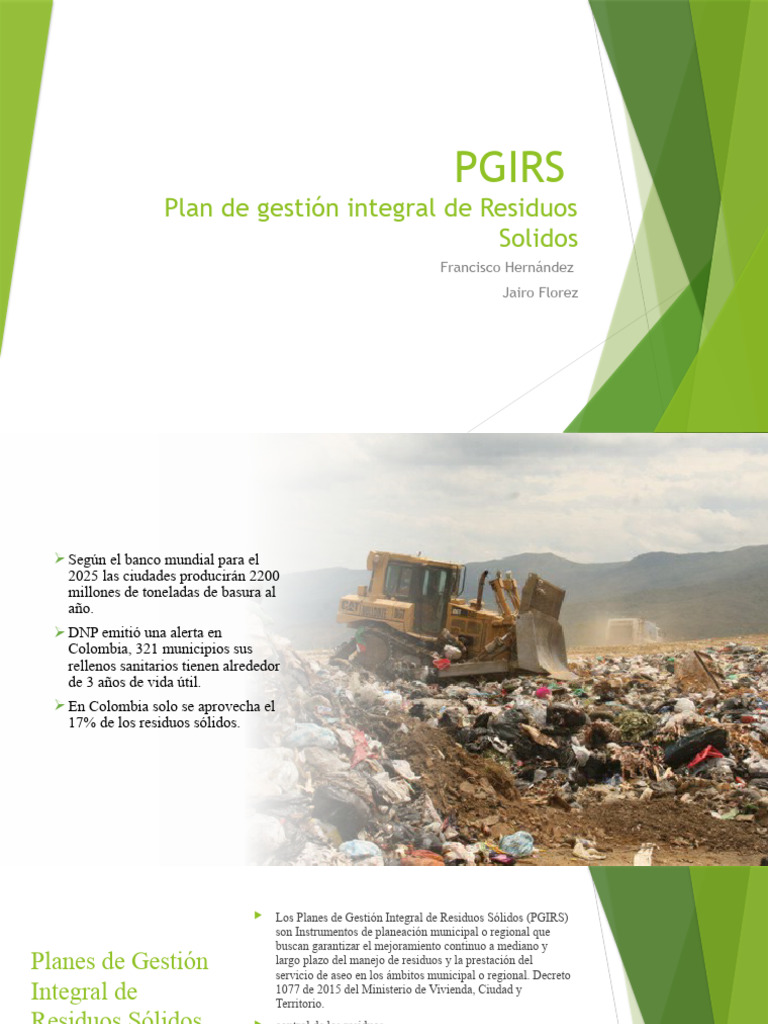 PGIRS | PDF | Residuos | Gestión de residuos