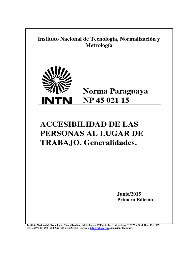 NP_45_021_15 ACCESIBILIDAD | PDF | Accesibilidad | Invalidez