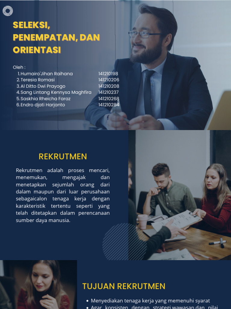 Seleksi, Penempatan, Dan Orientasi | PDF | Karier & Perkembangan