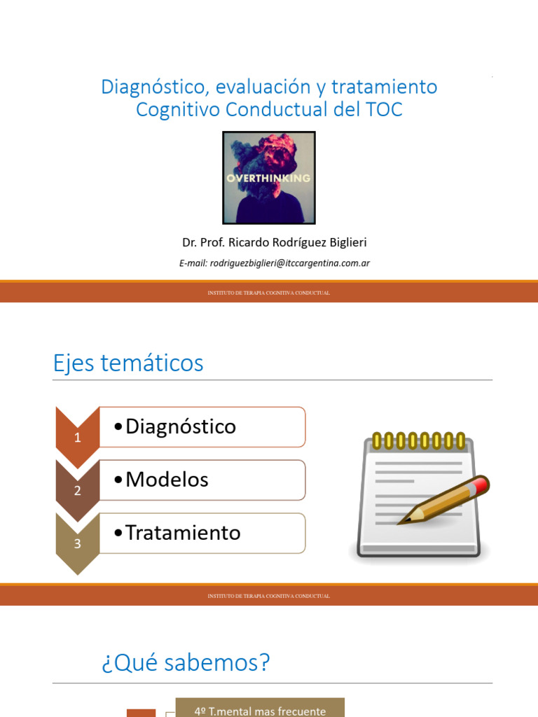 CLASE_TOC_3_1-2 | PDF | Desorden obsesivo compulsivo | Terapia cognitiva
