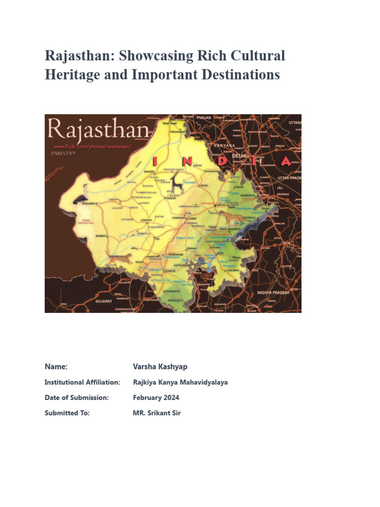 Rajasthan Ppt 1 | PDF | Conservation Biology