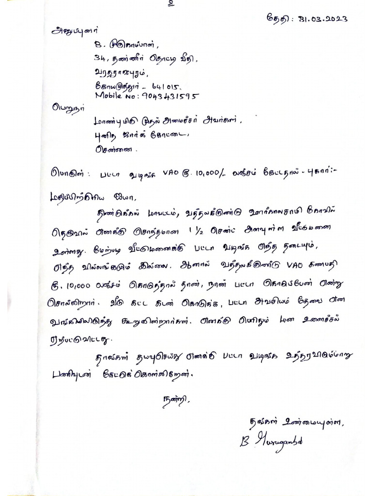 Patta Petition | PDF