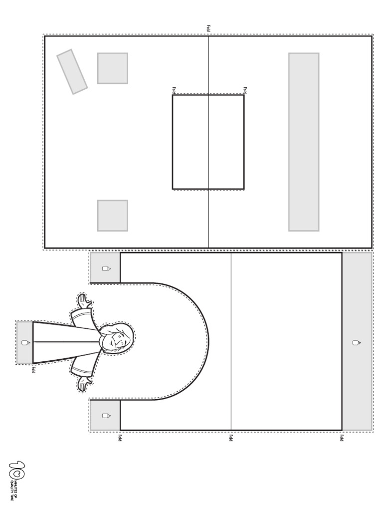 Empty Tomb of Jesus Easter Craft BW | PDF