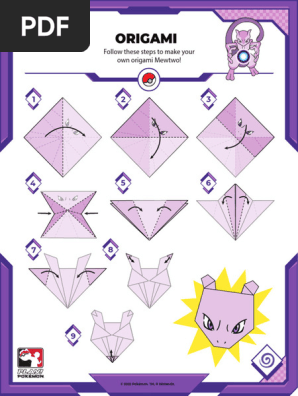 Origami Mewtwo