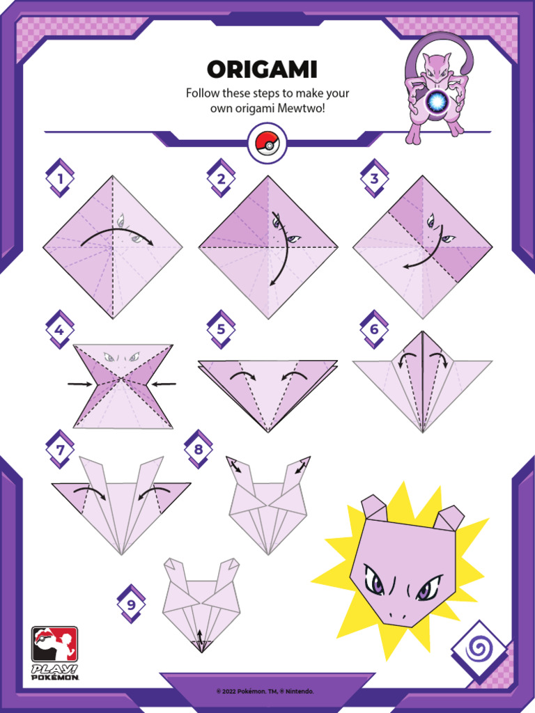 Origami Mewtwo | PDF